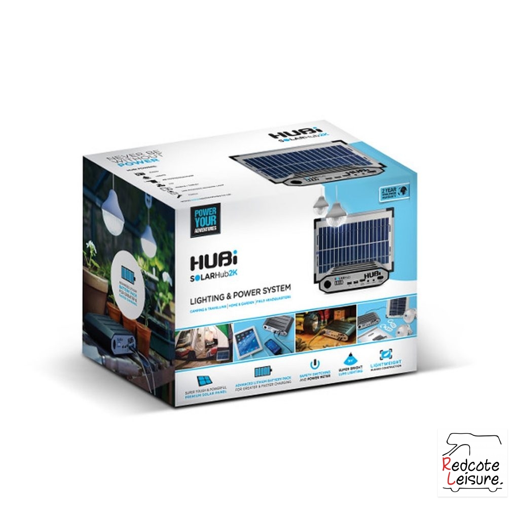 HUBi Go 2k Lighting and Power System with AC Mains Charger | Redcote ...