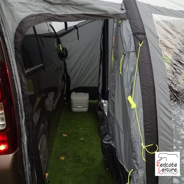 Kampa Action Air Side Micro Camper Awning Bedroom Set Up | Redcote Leisure